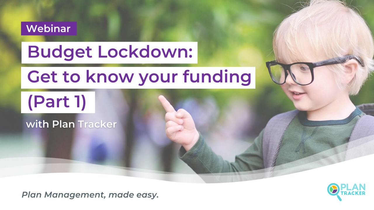 NDIS Webinars – Plan Tracker